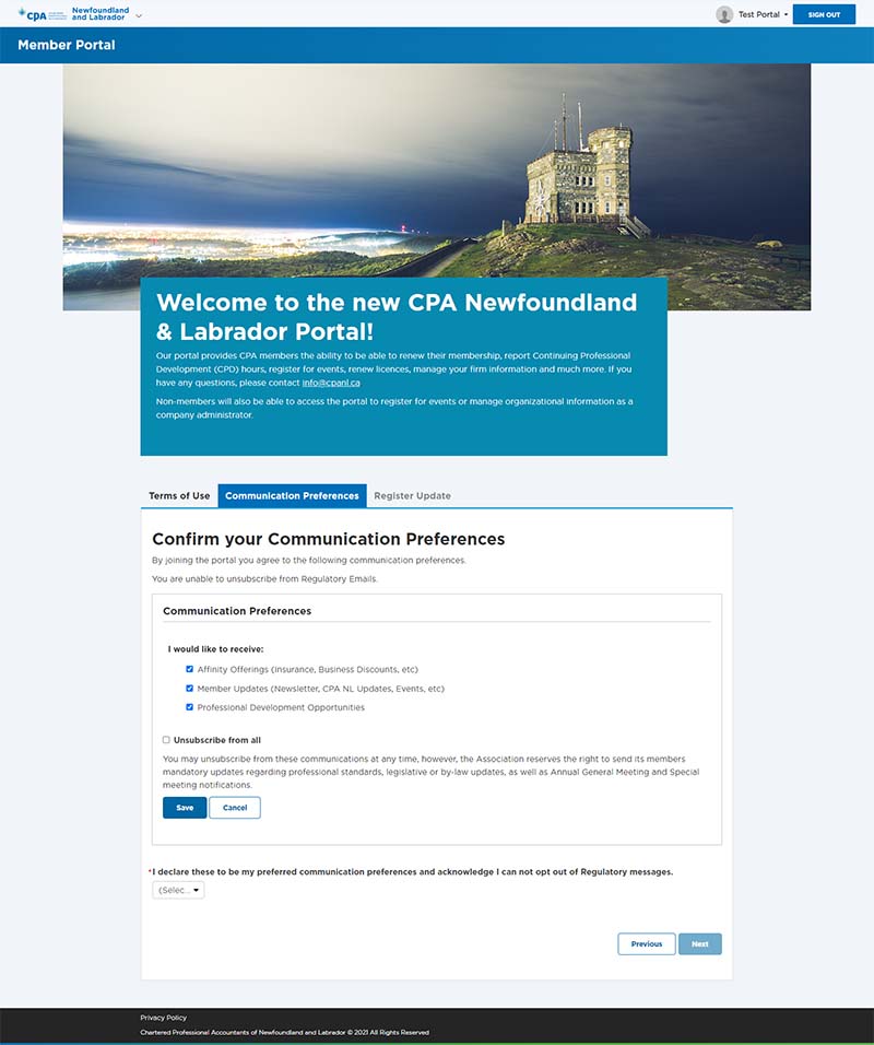 Member Portal Instructions